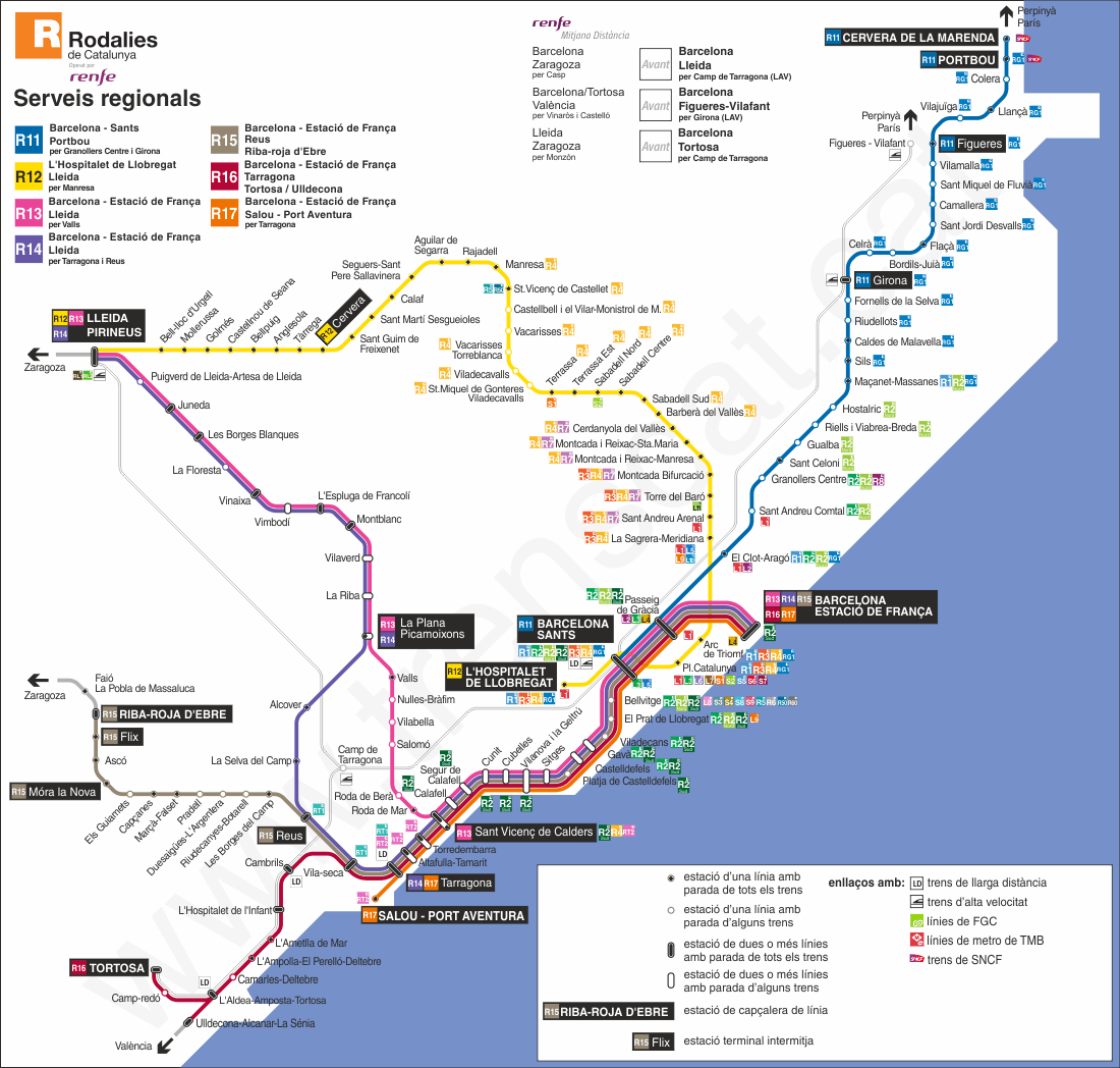 Rodalies de Catalunya - Serveis regionals