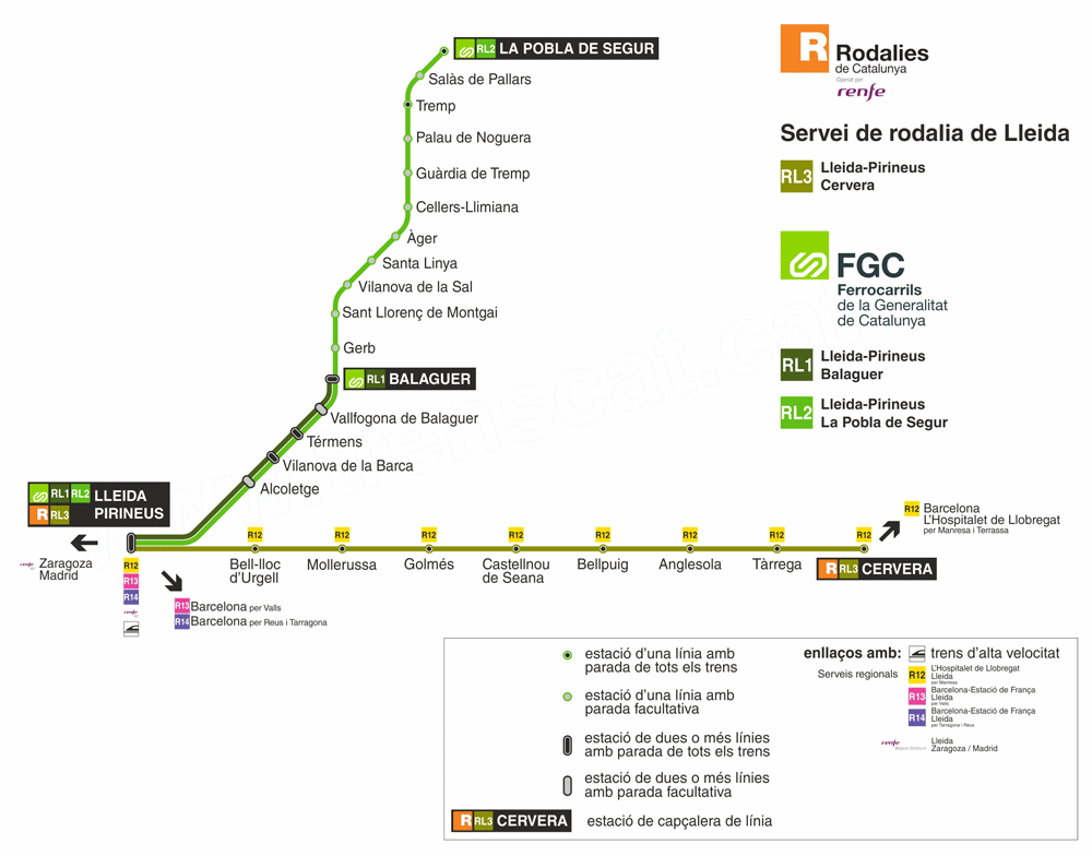 Rodalies de Catalunya - Servei de rodalia de Lleida
